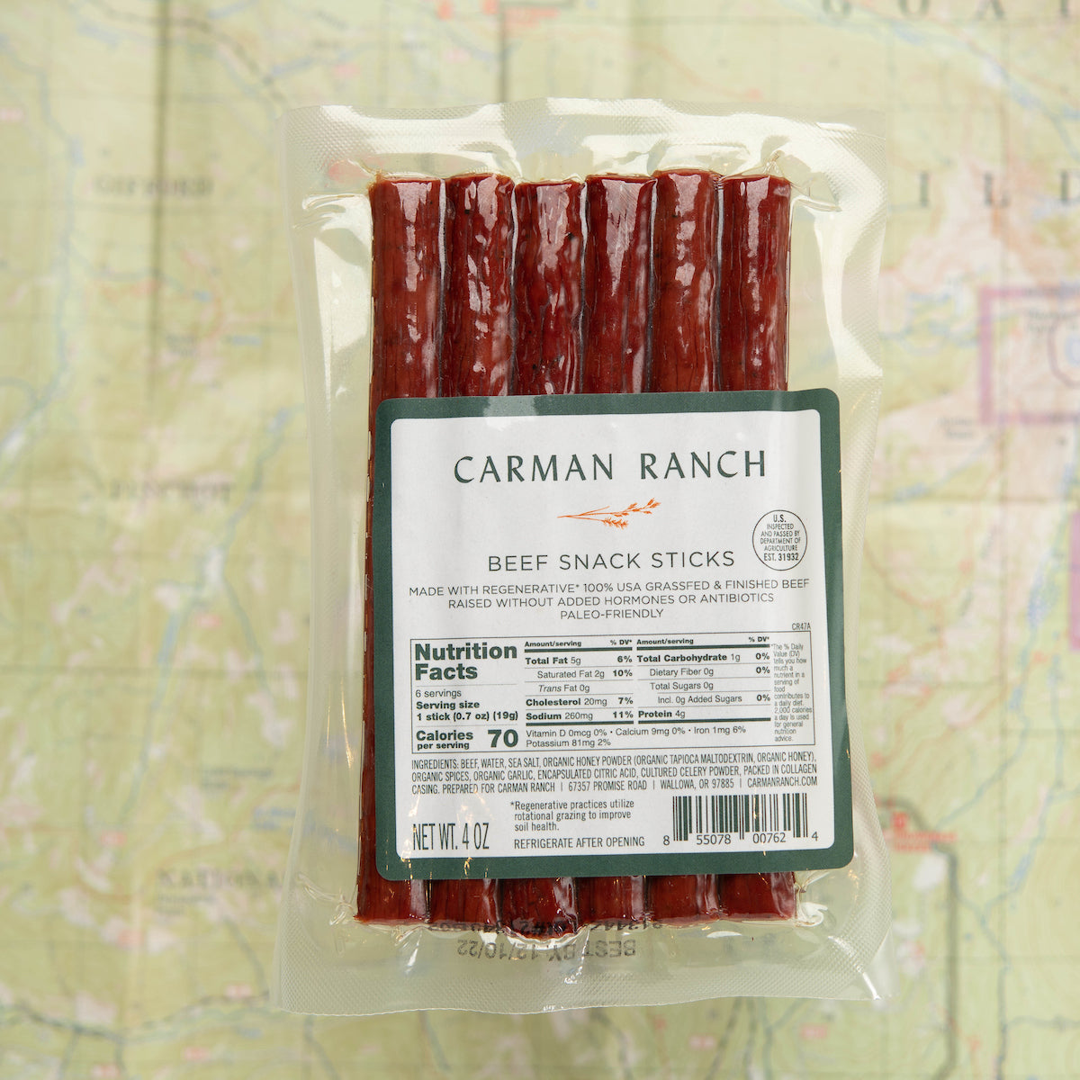 Beef Snack Sticks – Carman Ranch Direct